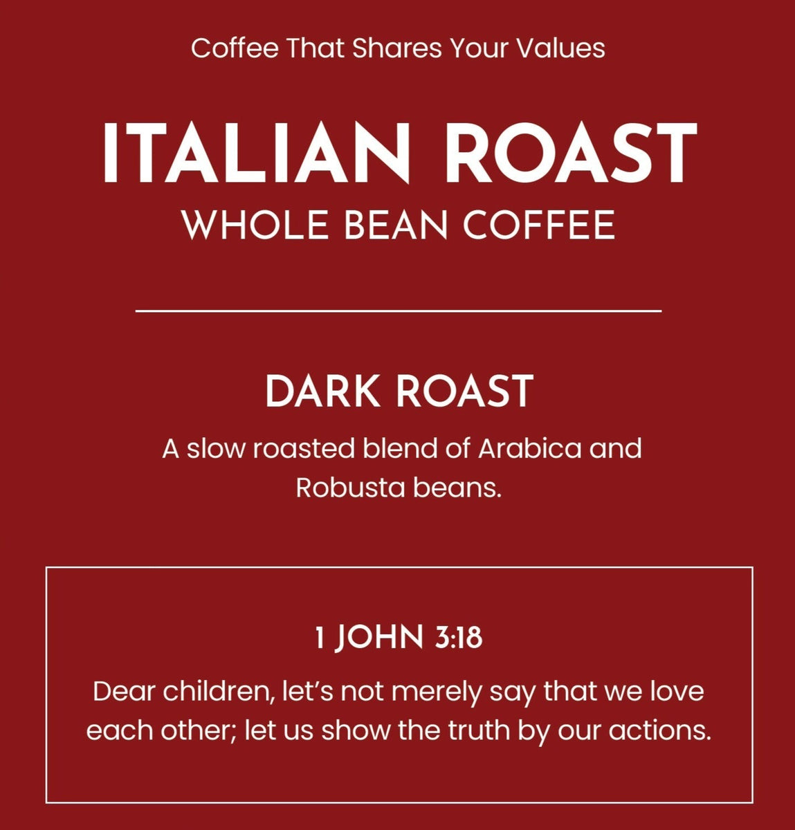 Italian Roast – Carpenter Coffee Co