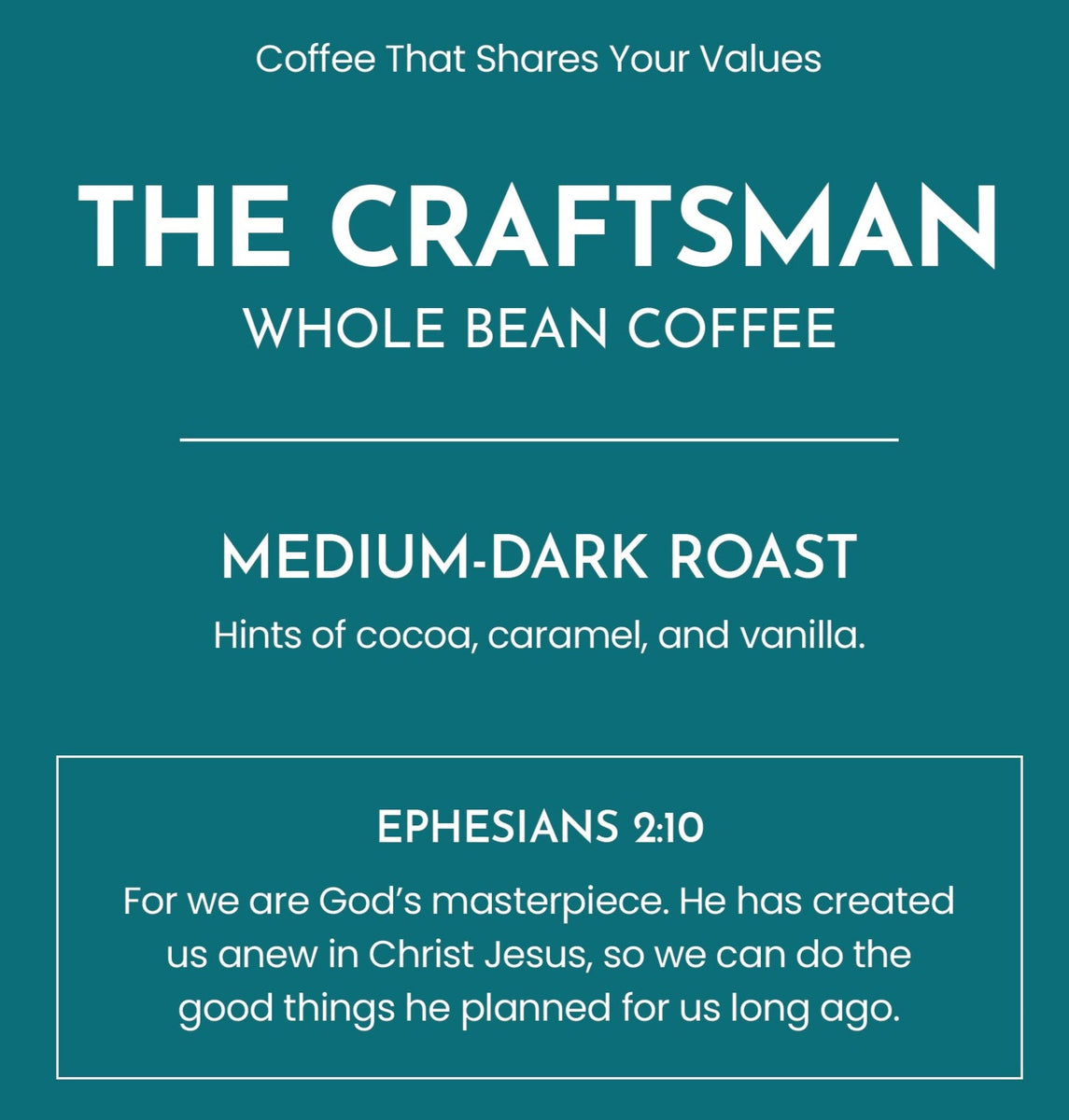 The Craftsman. Carpenter Coffee Co Signature Roast